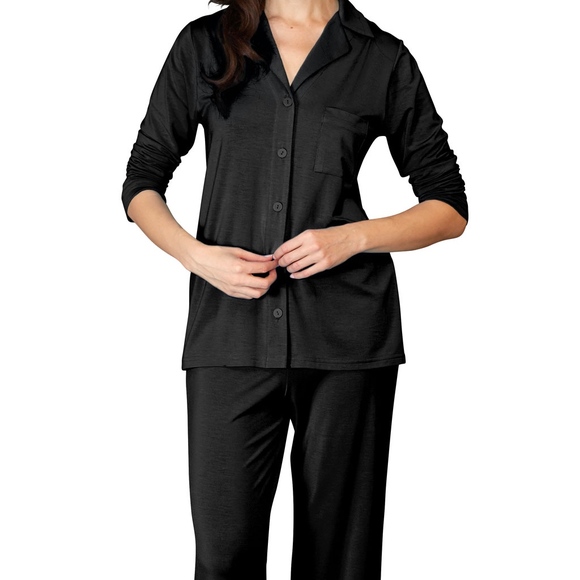 ShadowLine | Intimates & Sleepwear | Nwt Shadowline Collared Pajamas ...
